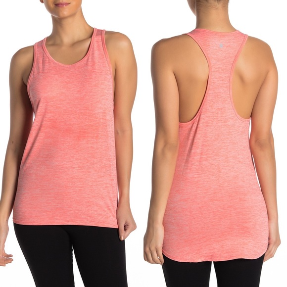 Zella | Tops | Zella Athletic Tank Coral Seamless Racerback Top | Poshmark